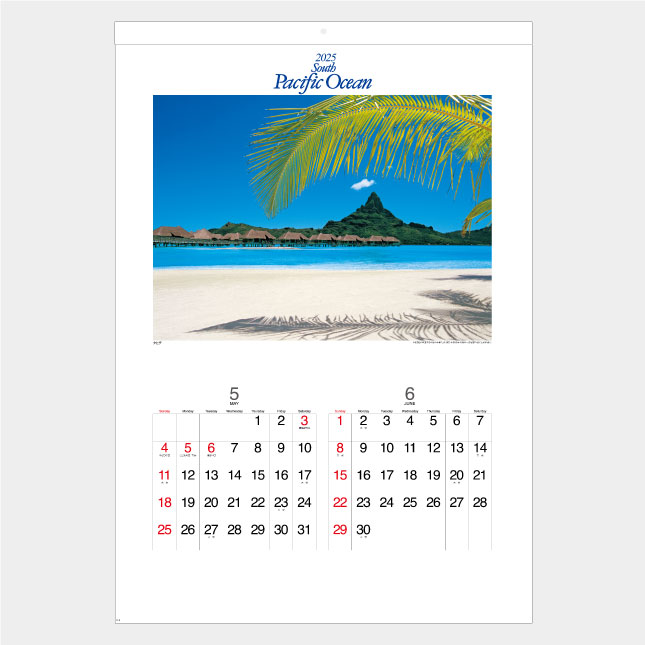 ND-119 パシフィックオーシャン（SG-421） | 名入れカレンダー2026年 印刷 激安・短納期のカレン堂名入れカレンダー2026年 印刷 激安・短納期のカレン堂
